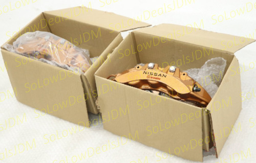 Genuine Nissan R35 GT-R GTR 6-Pot Front Brembo Brake Caliper Set LH+RH ...