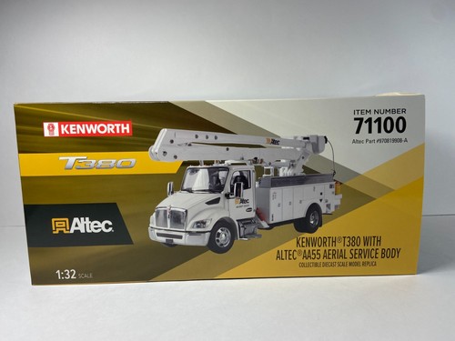 Diecast Masters 71100 Kenworth T380 with ALTEC AA55 Truck White 1/32 ...