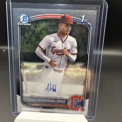 2025 BOWMAN CHROME HIVERSON LOPEZ 1ST BASE AUTO CPA-HL CLEVELAND ...