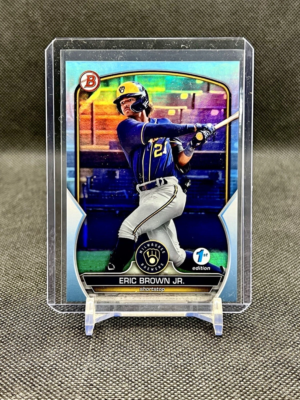 Eric Brown Jr. 2023 Bowman 1st Edition #BPPF-41 Sky Blue Foil Price ...