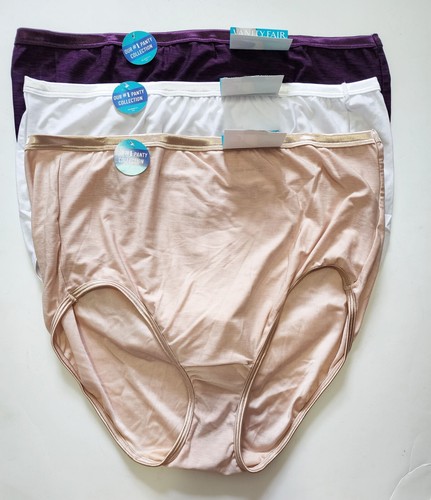 3 Vanity Fair Illumination Plus Size Brief Panty Multi 13811 Sz 12/5X ...