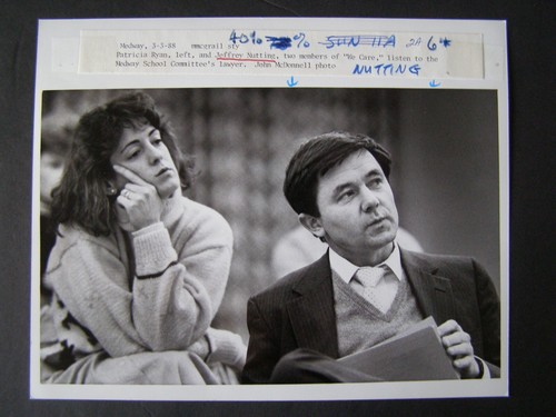 Glossy Press Photo 1988 Jeffrey Nutting & Patricia Ryan two members of ...
