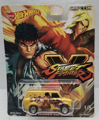 2018 Hot Wheels Car Culture CAPCOM STREET FIGHTER Ford Transit Supervan ...
