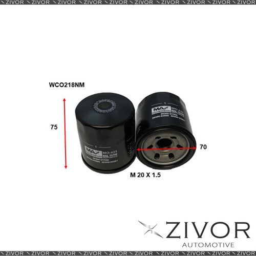 NIPPON MAX Oil Filter For Kia Picanto 1.2L 05/17-on - WCO218NM *By ...