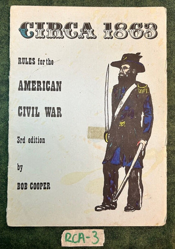 Circa 1863 ACW Rules 3rd Edition Lot RCA-3 | eBay