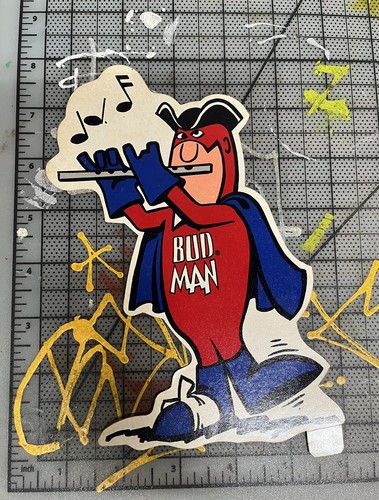 Budweiser Budman Patriotic Sticker NOS | eBay