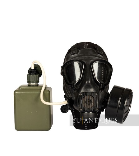 Serbia Armed Force Black M2F Phonic Gas Mask With A Bag & Drinking Tube ...