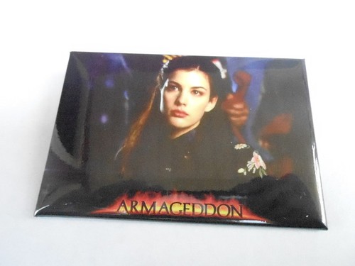 VINTAGE 3" x 2" PINBACK BUTTON #60- 051 - ARMAGEDDON movie #9 | eBay