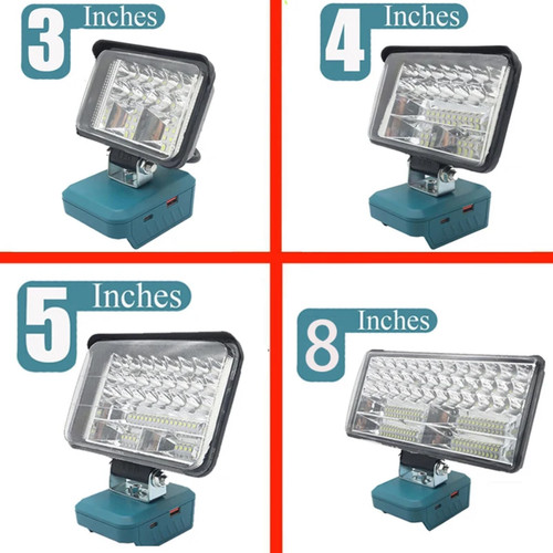 Cordless LED Work Lamp Light Flashlight Torch Spotlight For Bosch 18V ...