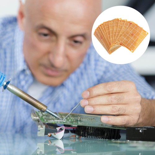 20 Pcs Circuit Board Soldering Test Pcb and Electronic Component yellow ...