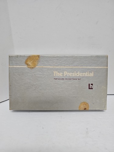 The Presidential Name Plate Holder/Desk Set | eBay