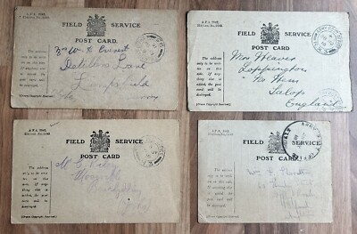 Field Service Postcard in Collectable Wwi Military Postcards (1914-1918 ...
