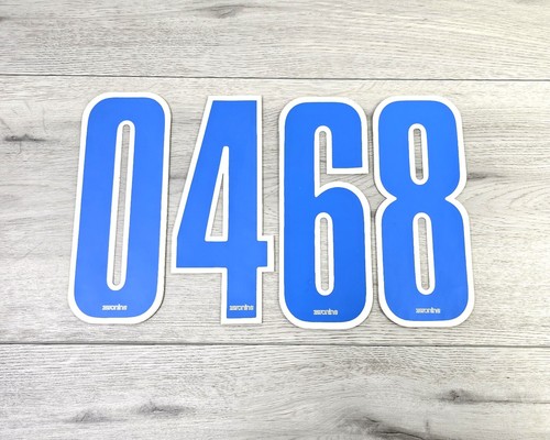 NOS Zeronine Vintage Old School BMX Racing Number Plate Decal Sticker 7 ...