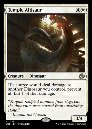 1 x Temple Altisaur - Commander: The Lost Caverns of Ixalan - NM-Mint ...