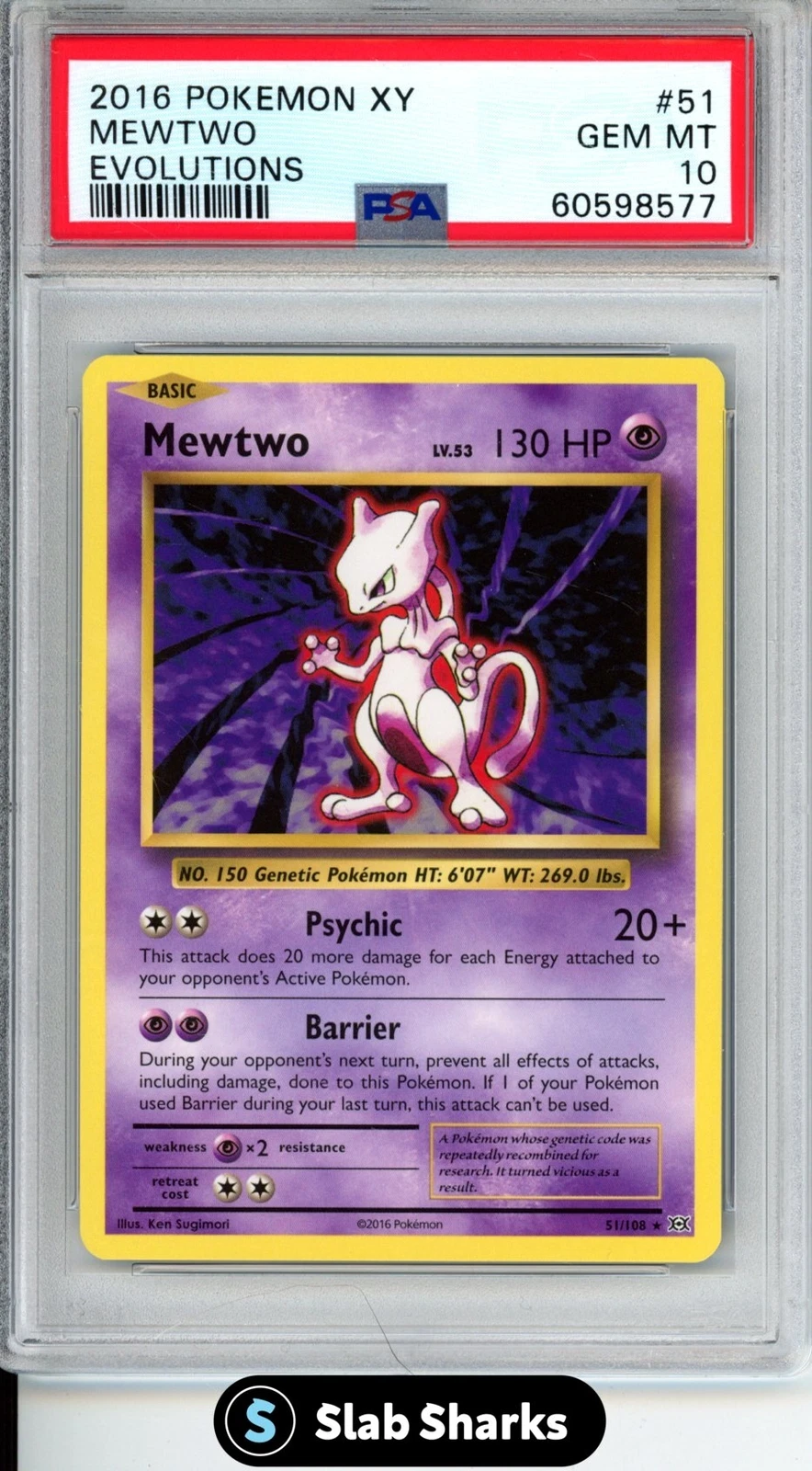 Mewtwo 2016 XY: Evolutions #051/108 Base Price Guide - Sports Card Investor
