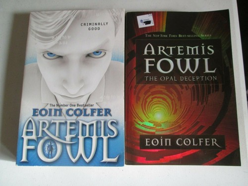 ARTEMIS FOWL by EOIN COLFER LOT OF 2 PAPERBACKS Books # 1 4 YA Series ...