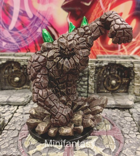 Large Earth Elemental D&D Miniature Dungeons Dragons Pathfinder Druid ...