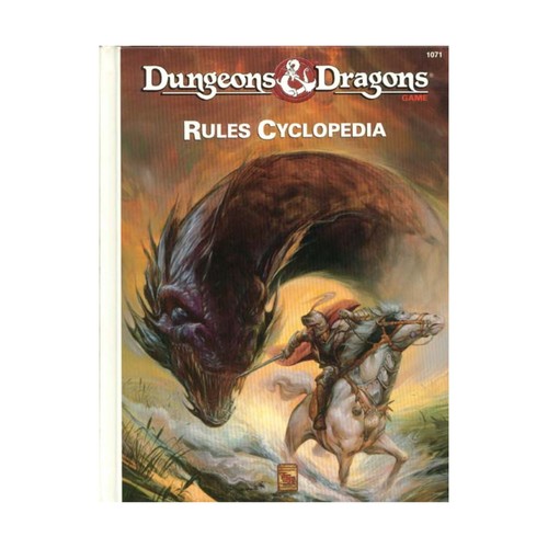1991 Dungeons and Dragons Rules Cyclopedia D&d RPG TSR 1071 1st Edition ...
