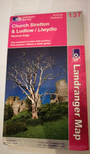 Ordnance Survey Landranger 1:50,000 map Church Stretton & Ludlow 137 | eBay
