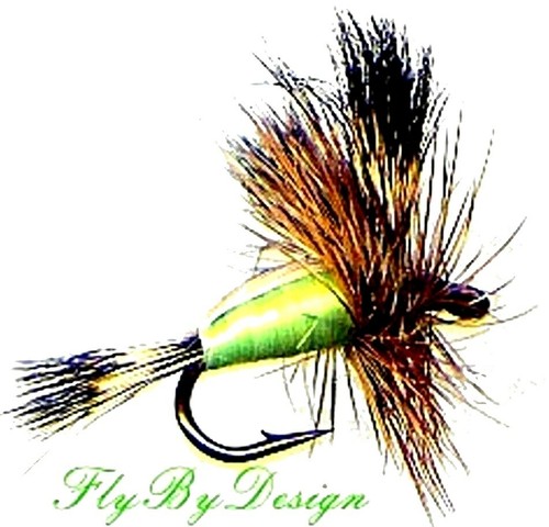 Chartreuse Humpy Fly Fishing Flies -Twelve Flies Choice of Quantity & Hook Size | eBay