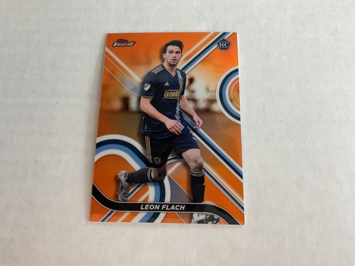 2022 Topps Finest MLS Soccer LEON FLACH RC ROOKIE Orange Refractor 10/25 | eBay