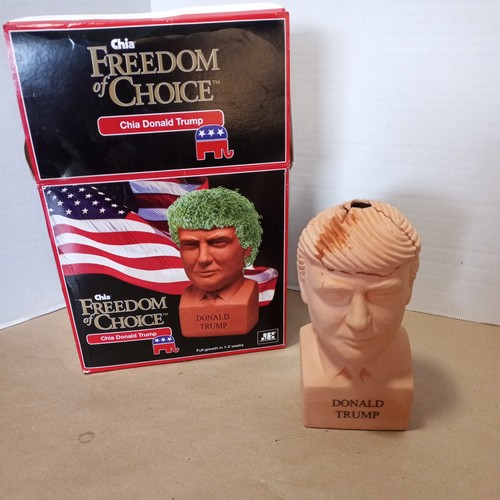 New Sealed Donald Trump Chia Pet, Freedom of Choice 2016 Chia Donald ...