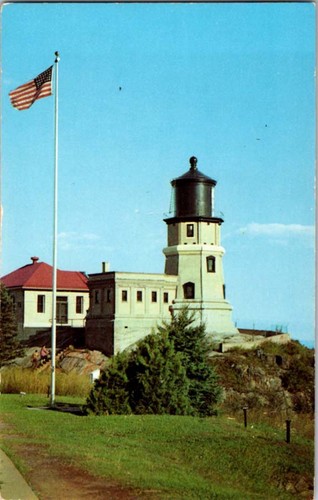 Duluth Minnesota MN : LIGHTHOUSE SCENE j/24 BB0119 | eBay
