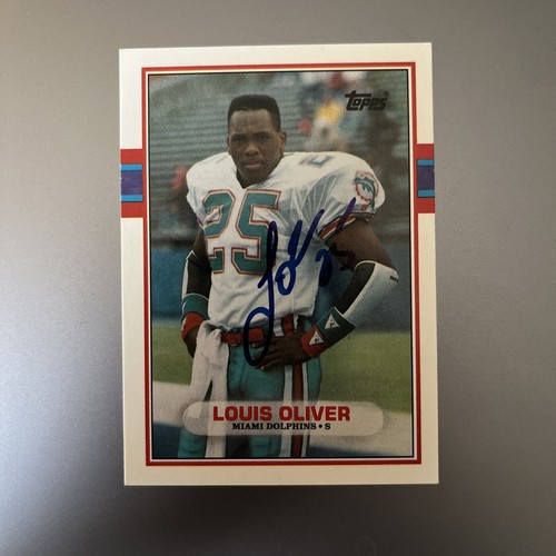 LOUIS OLIVER 1989 TOPPS AUTOGRAPHED SIGNED AUTO BASEBALL CARD | eBay
