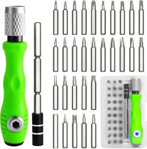 32pc Small Screwdriver Set Magnetic Precision Bit Star Y Torx Triangle ...