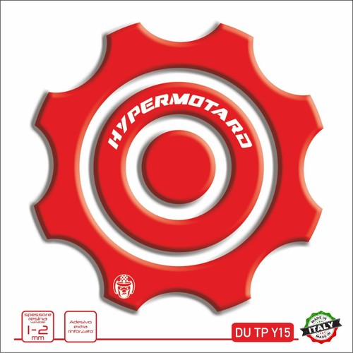 Sticker Cap Resin 3D Compatible DUCATI Hypermotard Hyperstrada 796 1100 ...