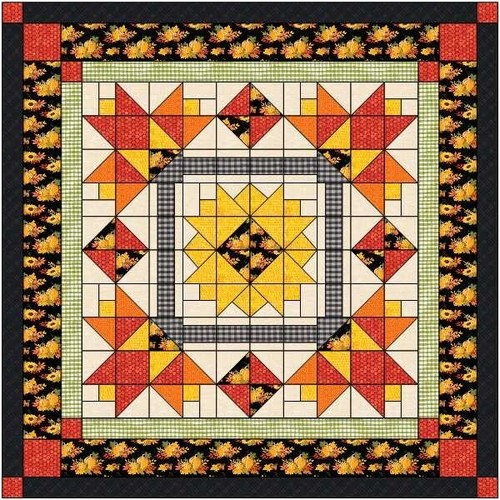 Quilt Kit Hello Fall Lap Quilt 59"X59" | eBay