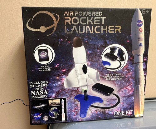 2022 Air Powered Rocket Launcher Complete In Box NASA Stickers | eBay