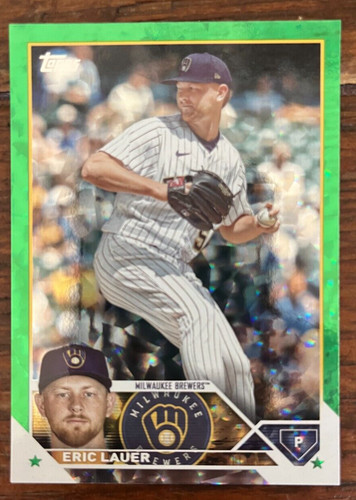 ERIC LAUER 2023 Topps Series 1 Baseball GREEN FOIL #109 #'d/499 RC | eBay