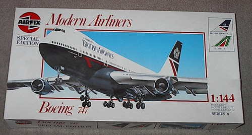 1/144 AIRFIX BRITISH AIRWAYS BOEING 747-200 KIT IS COMPLETE MINUS ...