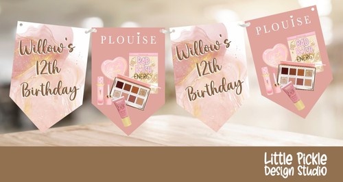 PLouise Style Bunting Personalised Birthday Banner Party Decoration 8 ...