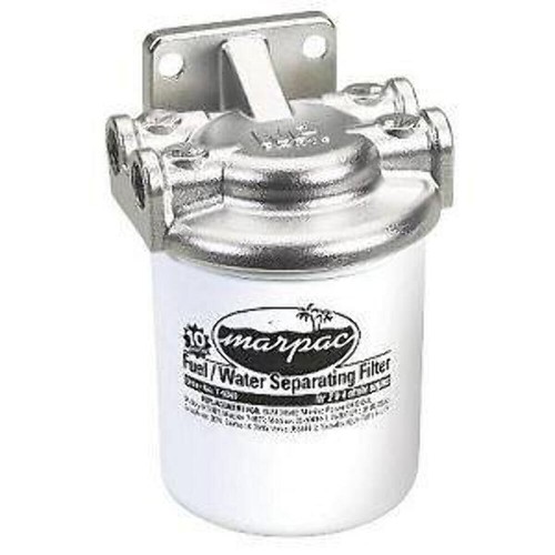 Fuel Water Separator Filter Kit GAS Stainless Marpac 7-0878 Marine ...