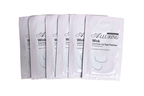 QTY100 Alluring Wink Collagen Under Eye Pads Patches Lint free Eyelash ...
