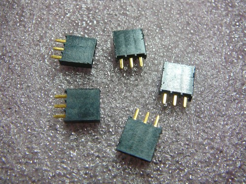 SAMTEC SSW-103-01-G-S Connector Receptacle 3-POS .100" GOLD **NEW** Qty ...