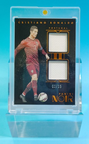 2016-17 Noir Portugal Cristiano Ronaldo Dual Patch 1/15 SP | eBay