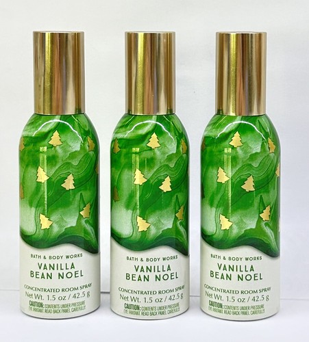 BATH AND BODY WORKS LOT OF 3 VANILLA BEAN NOEL ROOMSPRAY | eBay