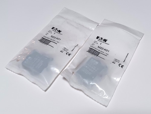 Eaton M22-K01 Normally Closed Contact Block ( Lot of 2 ) New/Sealed | eBay