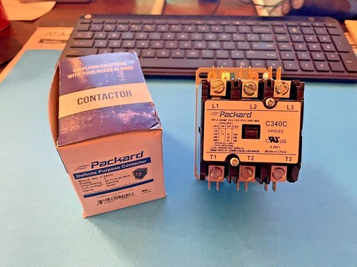 Contactor, Definite Purpose, 3 Pole 40 AMP, 50 RES, 208/240V Coil ...