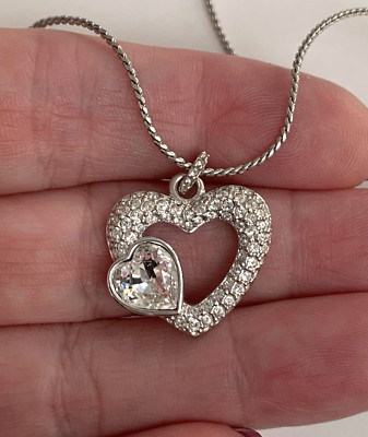Genuine Swarovski Heart Pendant for sale | eBay