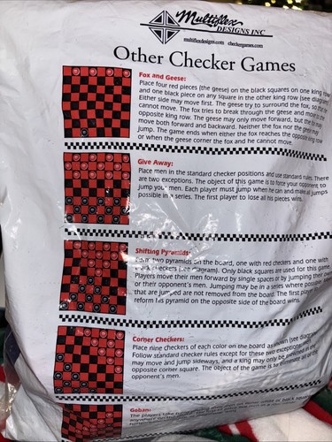 Cracker Barrel Giant Jumbo Large Checkers Game Cloth Board (CM) | eBay