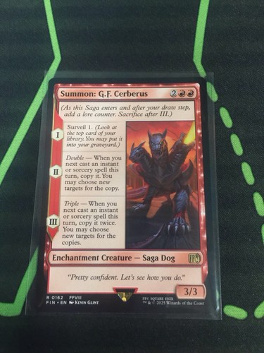 MTG Magic The Gathering Summon G.F. Cerberus FIN Rare Final Fantasy | eBay