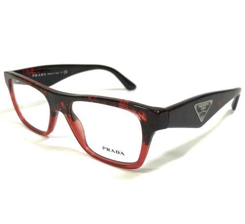 PRADA Eyeglasses Frames VPR 20Q RO0-1O1 Brown Red Tortoise Square 50-16-140 | eBay