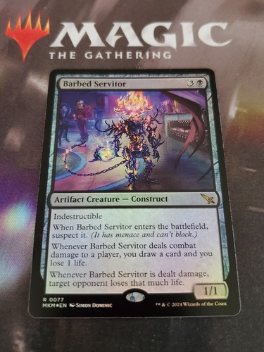 MTG. 2x Barbed Servitor. Foil. Murders at Karlov Manor. Pack Fresh | eBay
