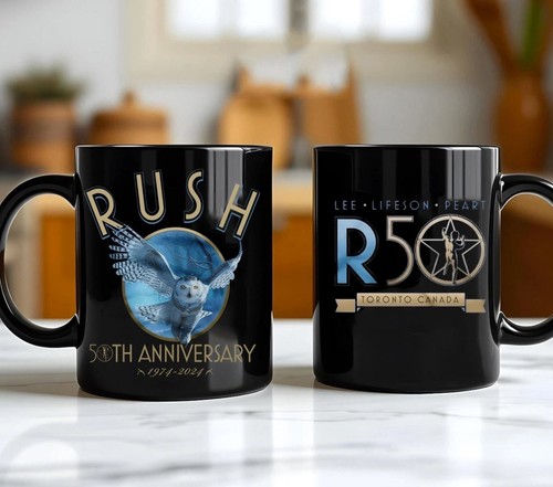 RUSH Band R50 Flight Mug, Reunion 2026 Coffee Mug | eBay