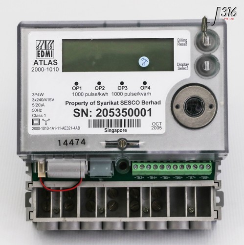 14474 EDMI ATLAS THREE PHASE CT/WC SMART METER 2000-1010 | eBay