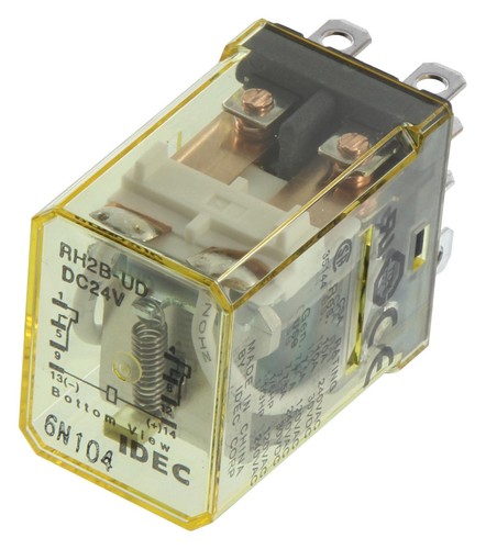 1PC IDEC - RH2B-UD-DC24V - Power Relay, DPDT, 24 VDC, 10 A, RH Series ...